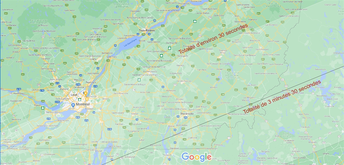 Éclipse 2024 Sherbrooke